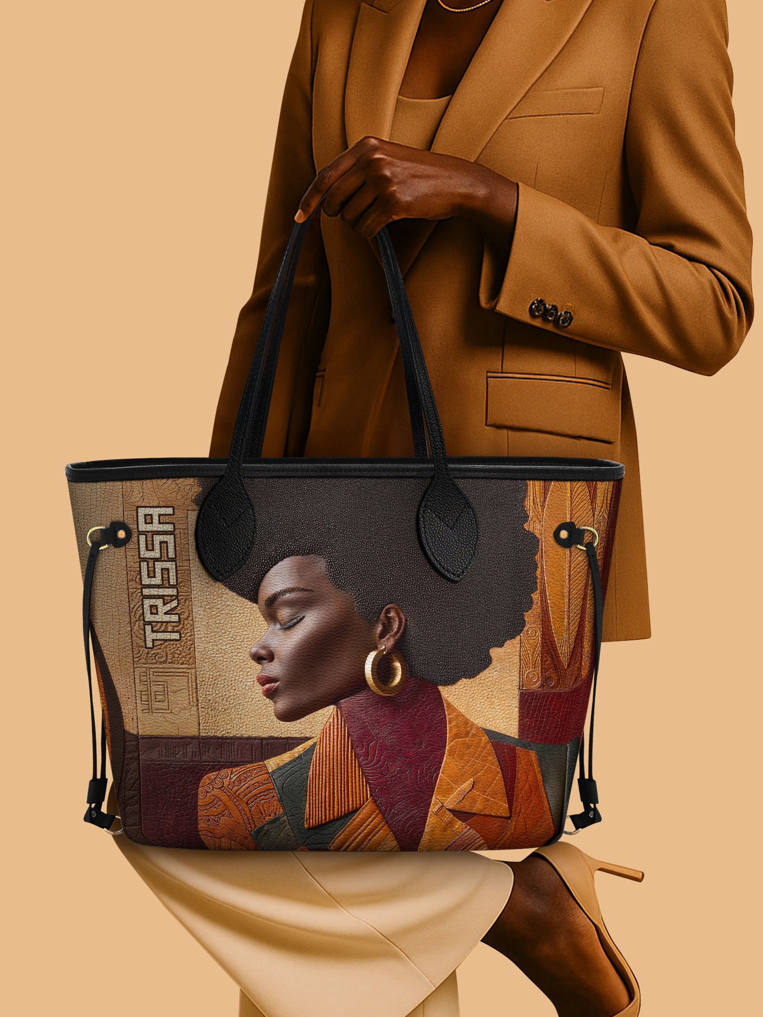 Ember Crown Classic Shopper Tote – Queenira